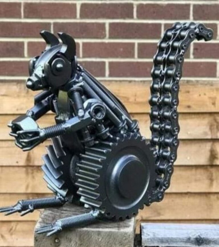 DIY Scrap Metal Art Craft Sculptures | Rustic Home Decor and Design Ideas.