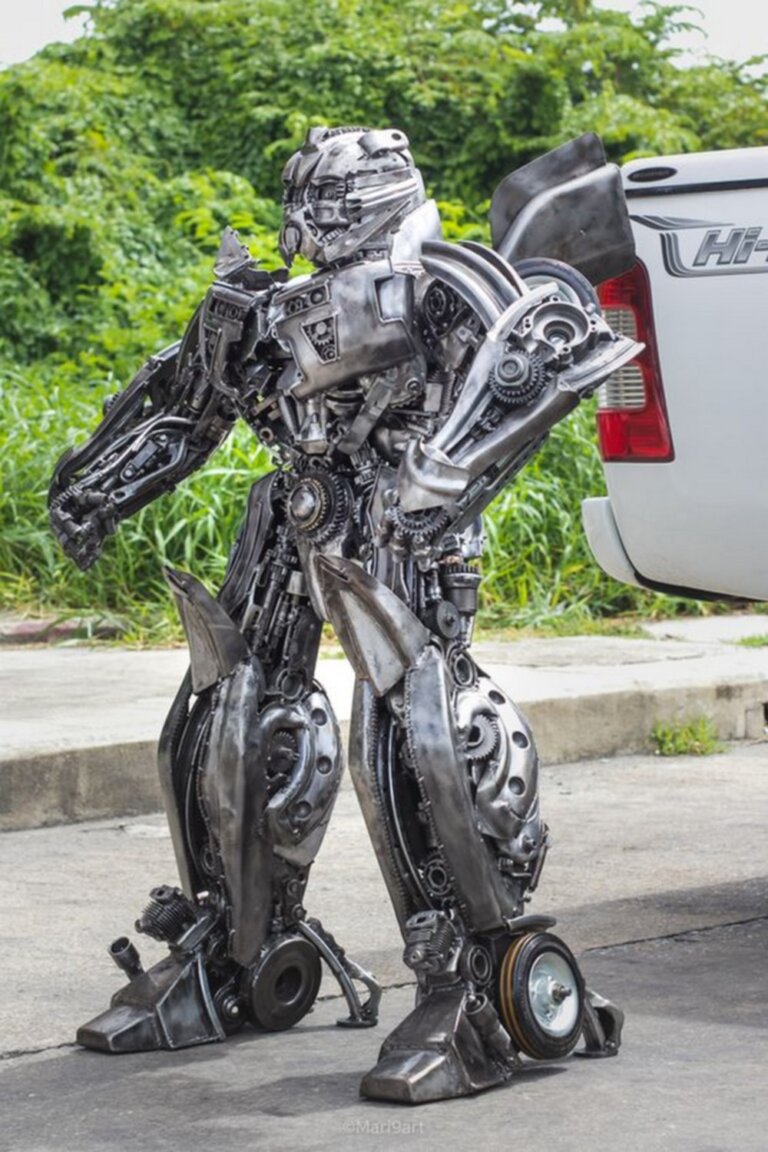 DIY Scrap Metal Art Craft Sculptures | Rustic Home Decor and Design Ideas.